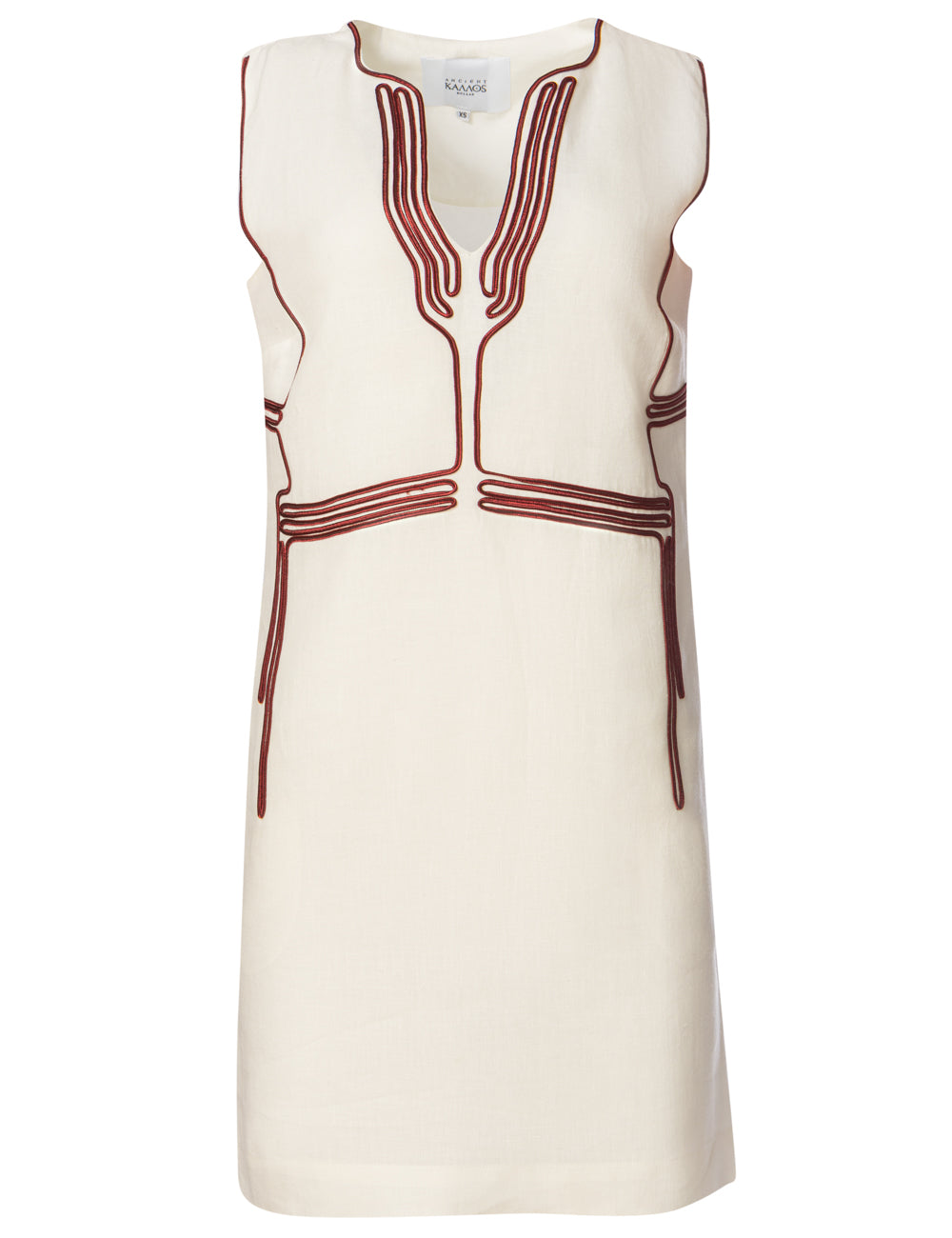 ATHENA CORD EMBROIDERED MINI KAFTAN